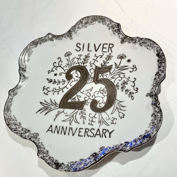Other | Silver 25 Anniversary Plate | Poshmark